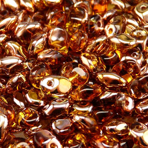 Matubo SuperUno Beads in Topaz Capri Gold 22 gram tube - Julie's Xpressions